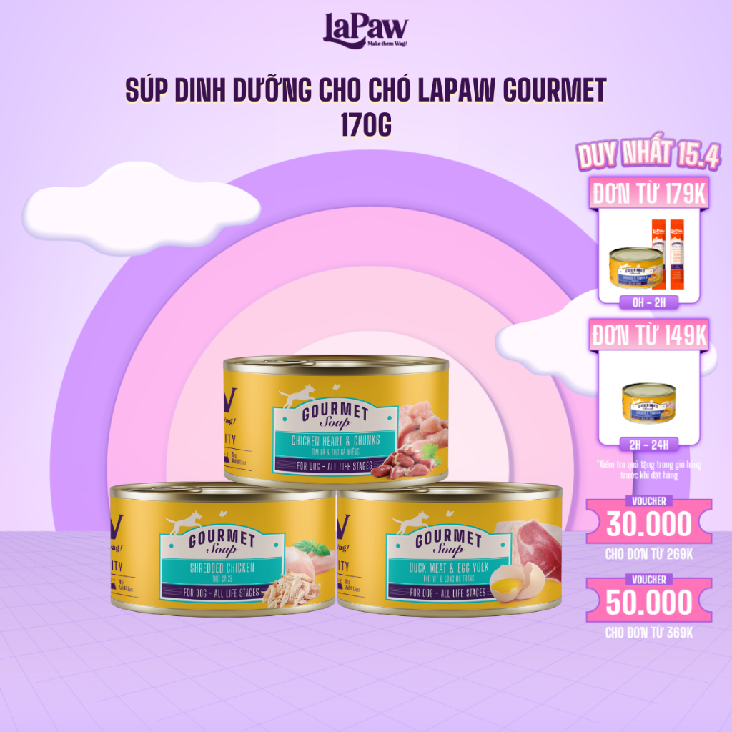 laPaw Gourmet Súp dinh dưỡng cho chó 170g | Shopee Việt Nam