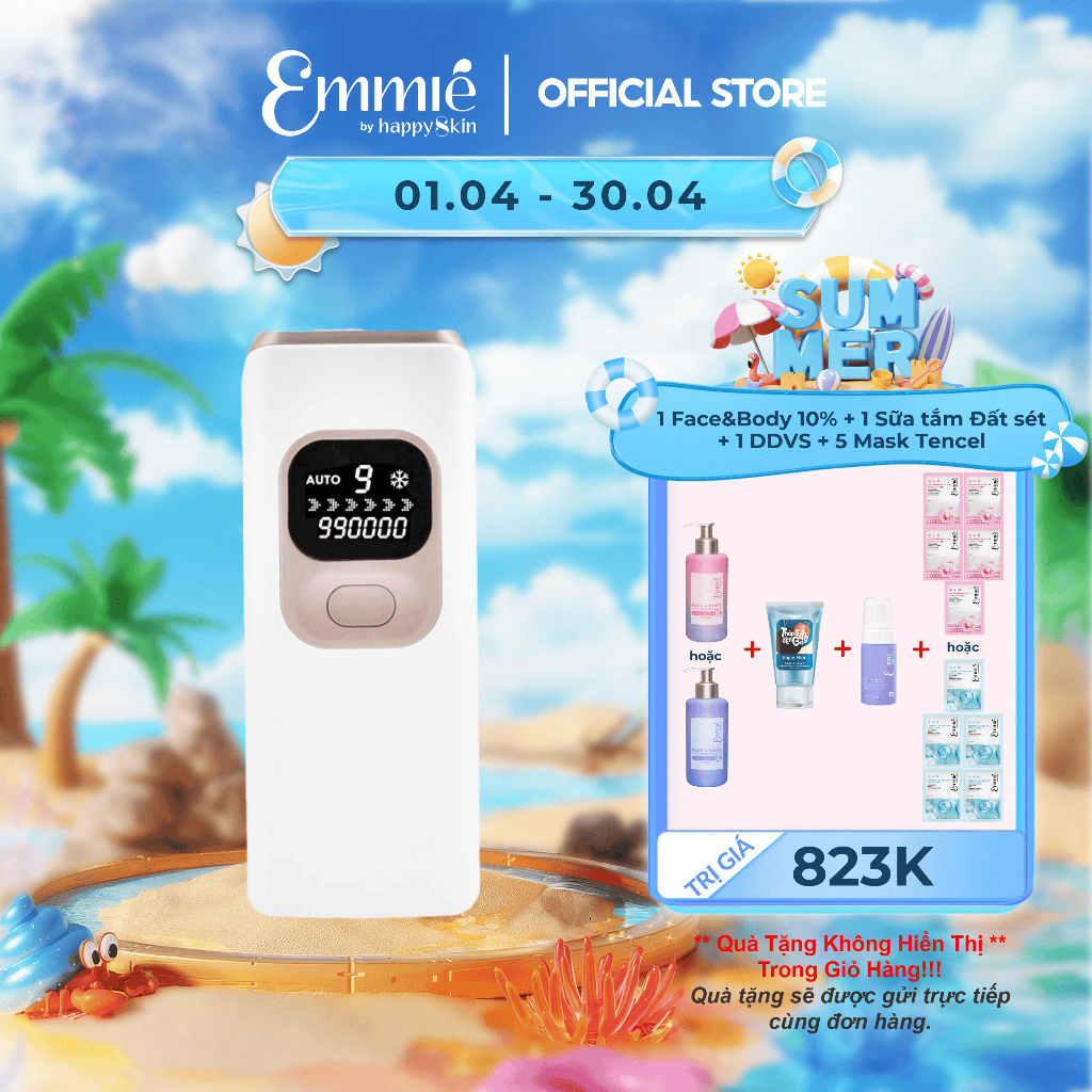 Máy Triệt Lông IPL MAX POWER Therapy Device For Hair Removal EM505 ...