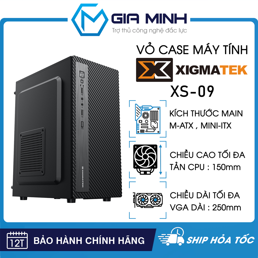 Vỏ Case Máy Tính Xigmatek XS-09 , XS-29 - Văn Phòng Size M-ATX - Hàng Chính Hãng | Shopee Việt Nam