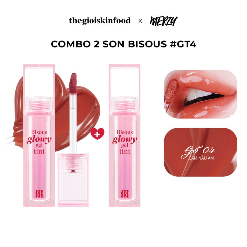 Combo son Merzy Bisous Glowy Gel Tint/ Merzy Noir In The Mellow Tint ...