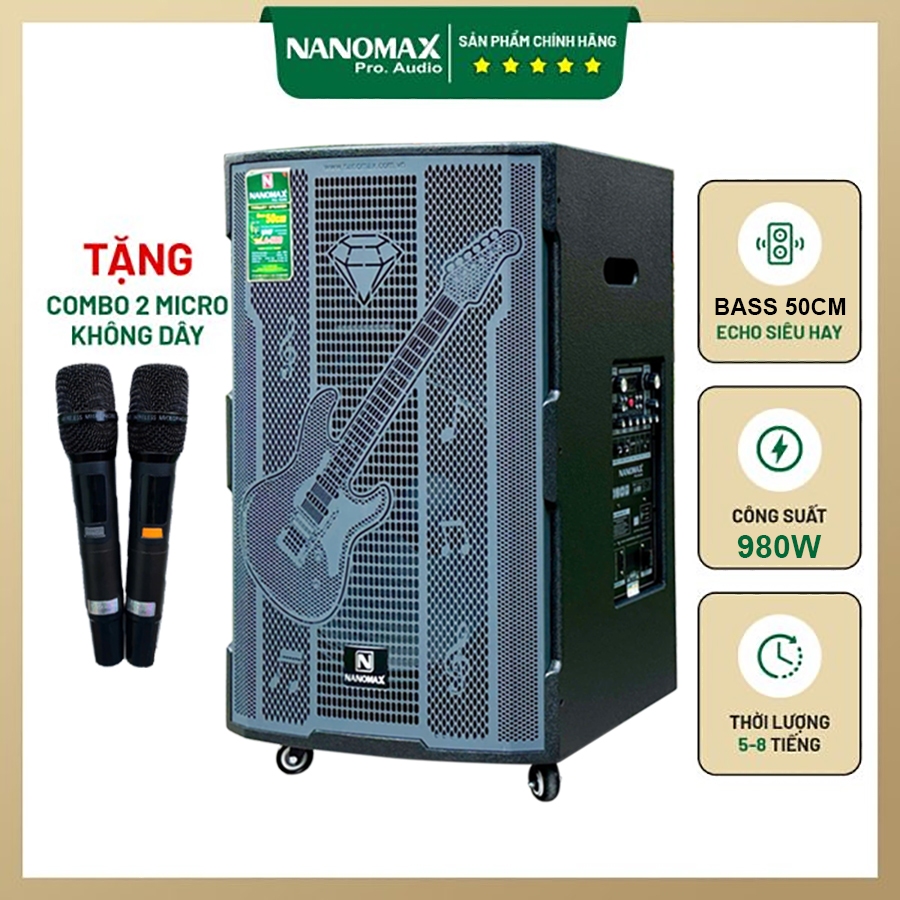 Loa Kéo Nanomax A-500 980W Bass 50. Loa Kéo Công Suất Lớn Karaoke Di Động Đỉnh Cao 2025 | Shopee ...