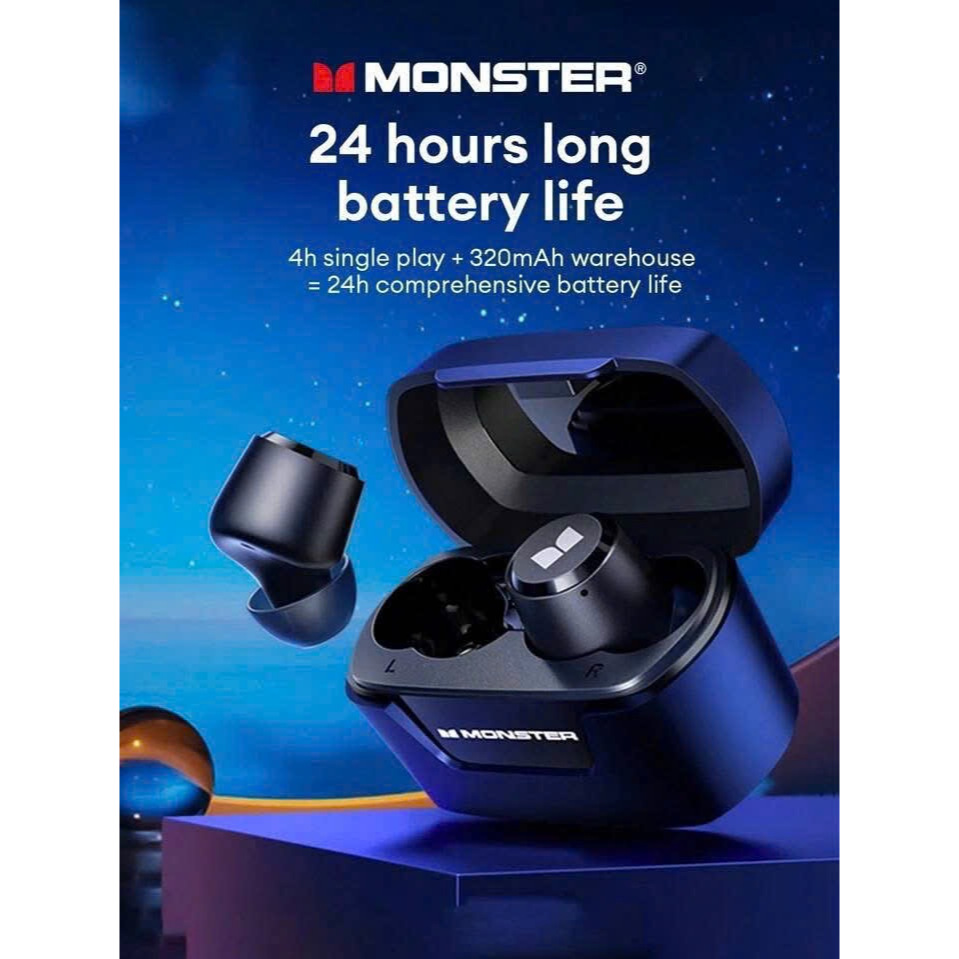Tai nghe MONSTER XKT05 Kết Nối Bluetooth 5.2 Ổn Định Âm Thanh Sống Động ...