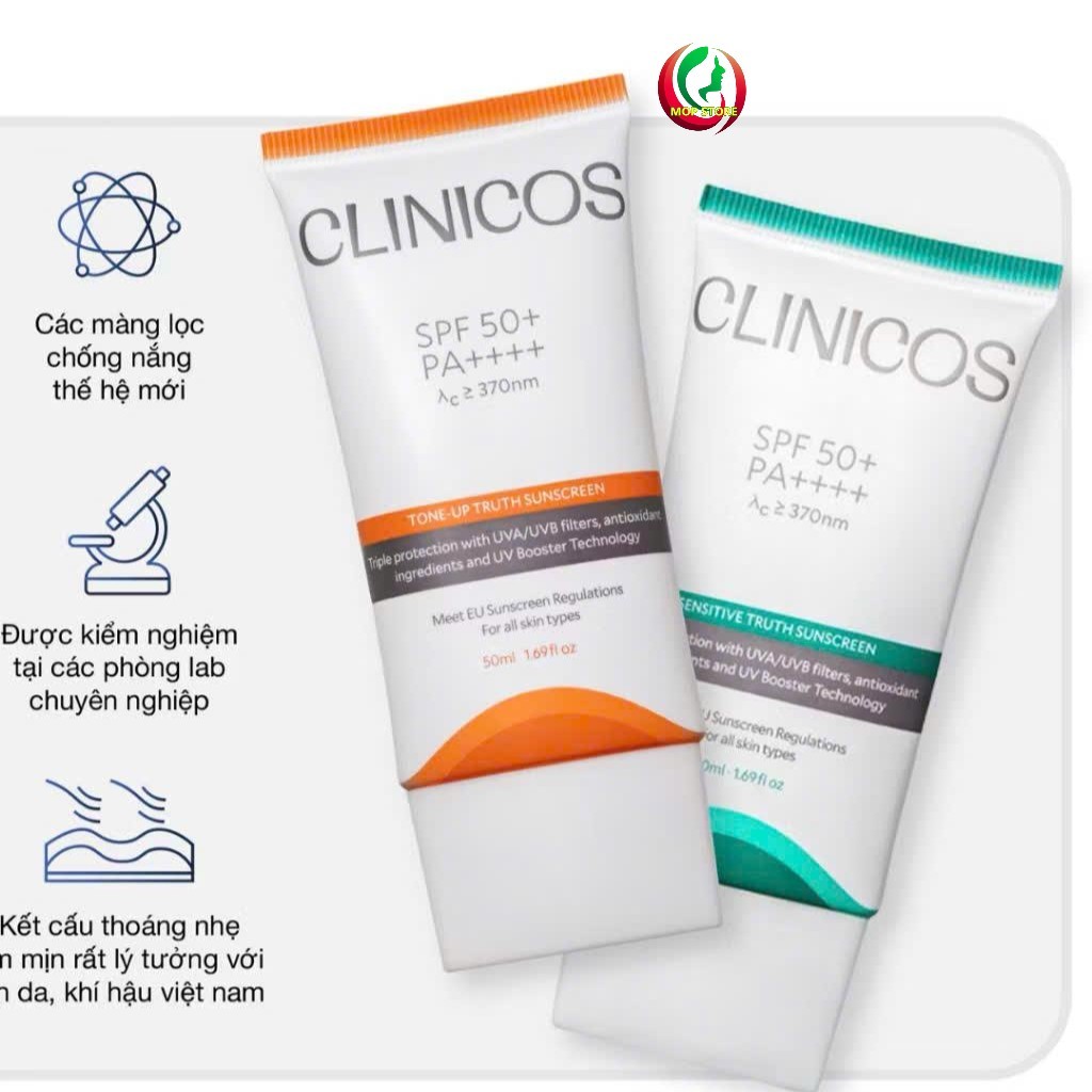 Kem Chống Nắng CLINICOS TRUTH SUNSCREEN SPF 50+ PA++++ 50ml | Shopee ...