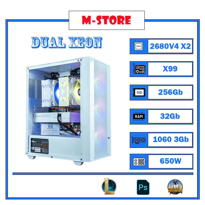 Bộ PC WORKSTATION DUAL XEON E5 2680v4 2X | Shopee Việt Nam
