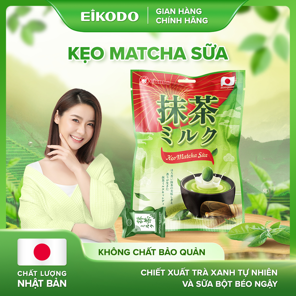 Kẹo Matcha Sữa - Bột trà xanh thượng hạng, sữa tươi New Zealand, 100g ...