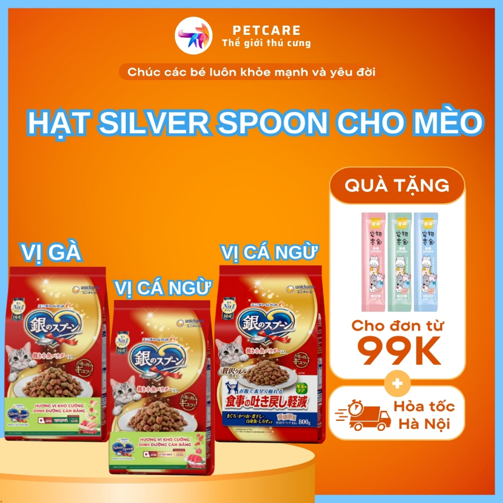 Hạt Silver Spoon cho mèo mọi lứa tuổi thức ăn cho mèo hat cho mèo ...