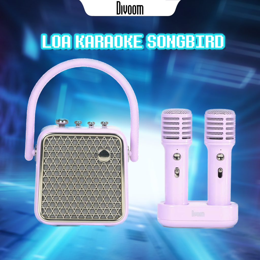 [LIVE] Loa bluetooth karaoke Divoom Songbird-SE, 2 micro với 6 chế độ ...