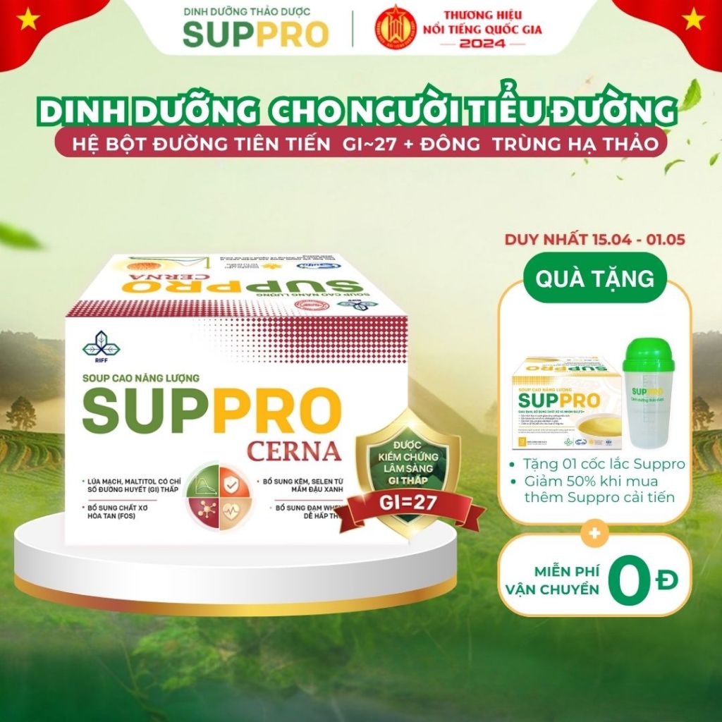 Soup Cao Năng Lượng SUPPRO CERNA Cho Người Bị Tiểu Đường, Ăn Kiêng 12 ...