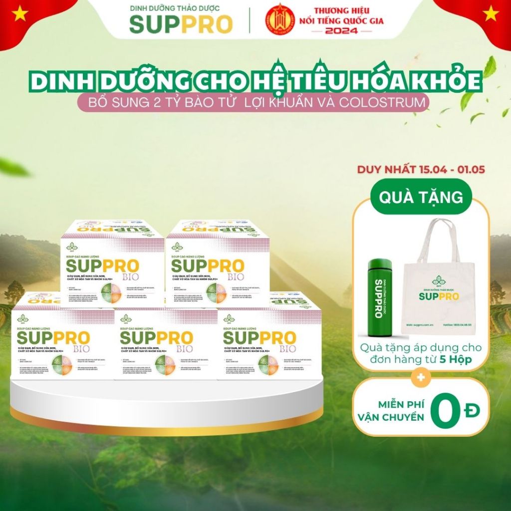 [COMBO 5 HỘP] SUPPRO BIO - Soup Dinh Dưỡng Tăng Đề Kháng Nhanh Nâng Cao ...
