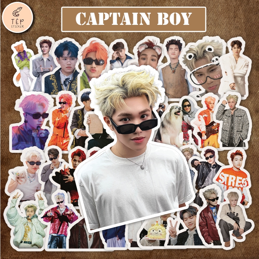 Sticker Captain Boy, Hình dán Captain Anh Trai Say Hi dán mũ bảo hiểm ...