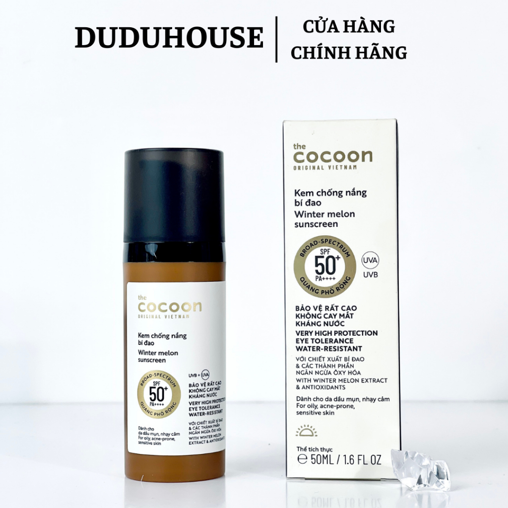 Kem Chống Nắng Bí Đao Quang Phổ Rộng The Cocoon The Winter Melon ...
