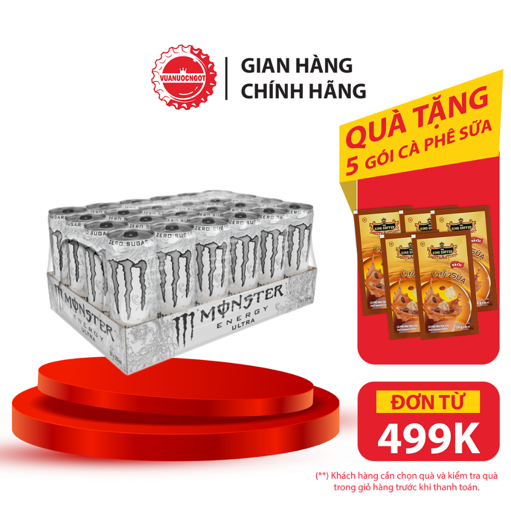 Lốc 24 Lon Nước Giải Khát Tăng Lực Monster Energy Ultra Zero 355ml/Lon ...
