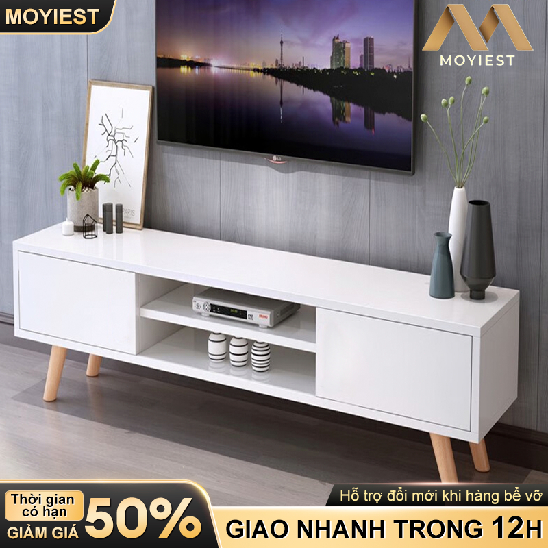 MY 180cmKệ Tivi Gỗ MDF Cao Cấp Chân Gỗ Sồi Tủ Tivi Gỗ Phong Cách Hiện đại Đơn Giản Sức chịu lực ...