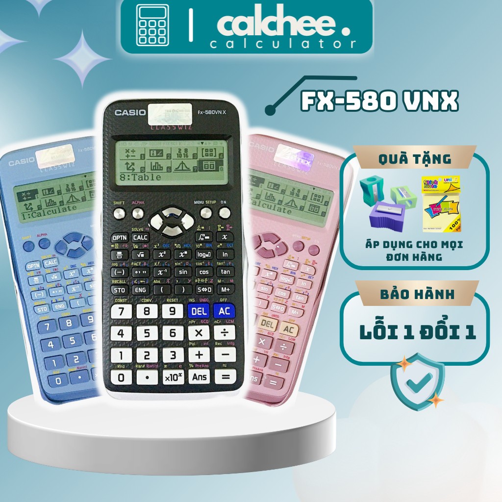 Máy Tính Casio FX-580VN X Dành Cho Học Sinh Cấp 2 Cấp 3 .Máy Tính Casio ...