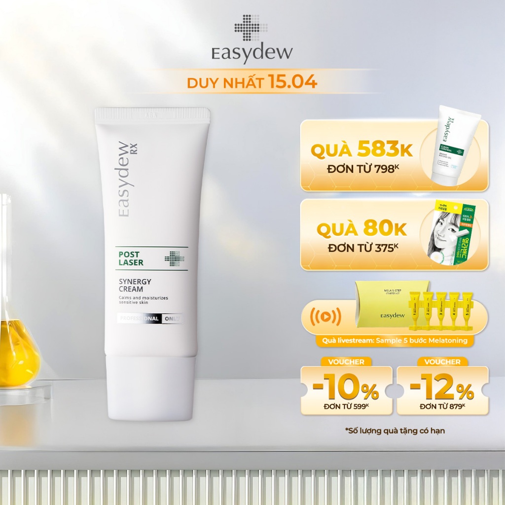 Kem Dưỡng Phục Hồi, Tái Tạo Da Sau Tổn Thương Easydew Rx Post Laser Synergy Cream 50ml | Shopee ...