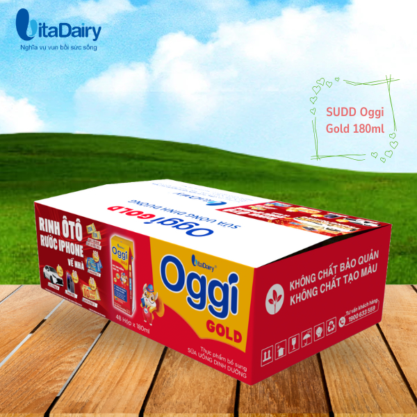 SUDD Oggi Gold 180ml - thùng 48 hộp - VitaDairy | Shopee Việt Nam