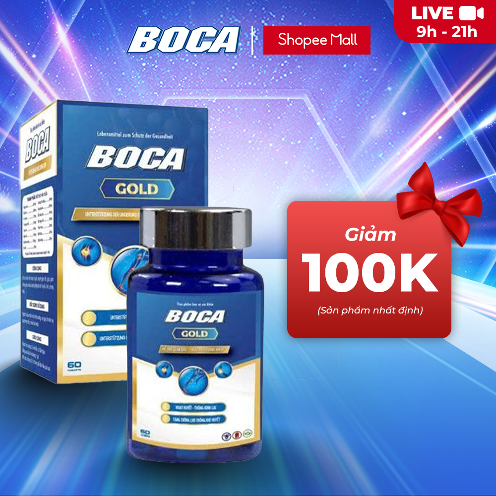 Viên uống xương khớp BOCA GOLD cung cấp Glucosamin, hỗ trợ giảm đau ...