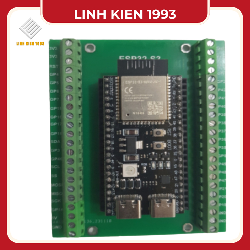 Đế ra chân esp32 s3 n16r8 loại domino 3.81mm | Shopee Việt Nam