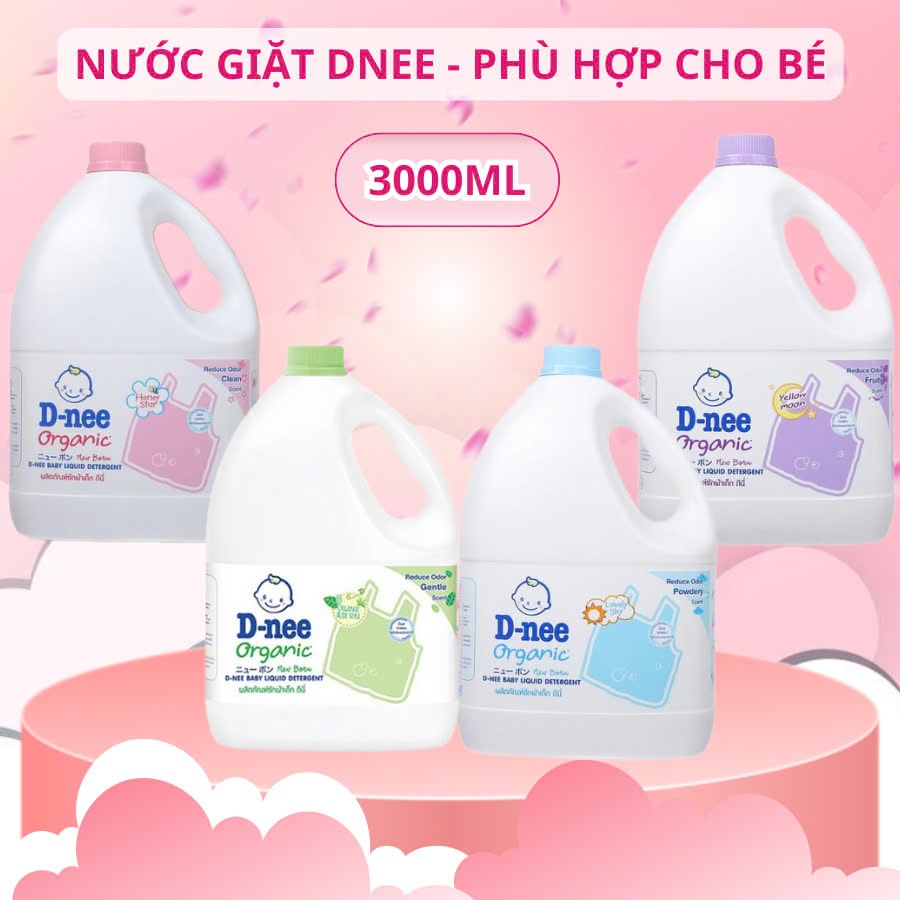 (Mẫu Mới )Nước giặt Dnee 3000ml Thái Lan – Sự lựa chọn hoàn hảo cho làn da nhạy cảm của bé ...