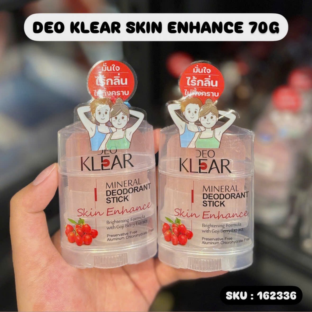 Lăn Đá Khoáng Khử Mùi DEO KLEAR 70gr Thái Lan Ngăn Mùi, Giảm Thâm Và Không Gây Ố Vàng | Shopee ...