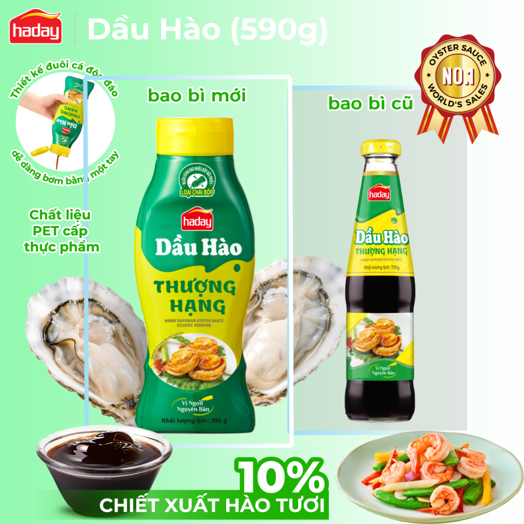 Dầu Hào Thượng Hạng Haday 590g (Superior Oyster Sauce) | Shopee Việt Nam