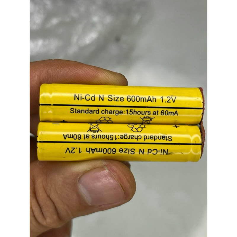 Combo 2 viên pin (1 cặp) Pin Ni -Cd 600mAh 2.4v | Shopee Việt Nam