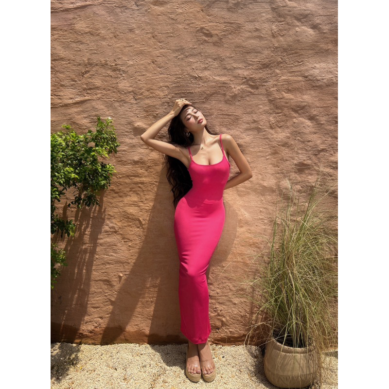BB BASIC BODY - LIES DRESS váy hai dây basic | Shopee Việt Nam