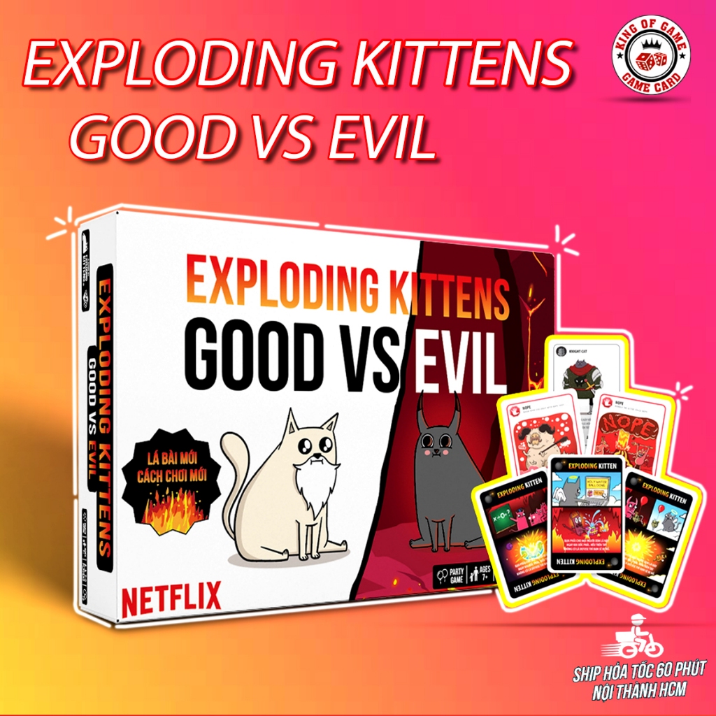 Bài Mèo Nổ Good vs Evil Exploding kittens việt hoá | Shopee Việt Nam