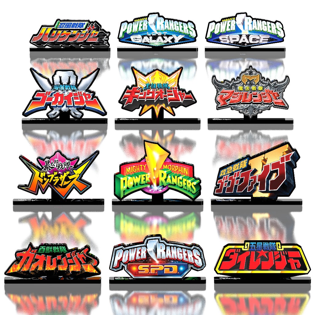Logo Super Sentai - Power Ranger Acrylic Cao Cấp | Shopee Việt Nam