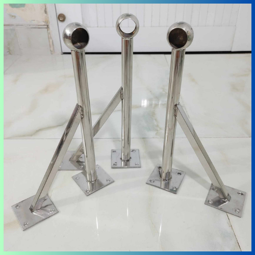 Chân đỡ bass Inox gắn tường có cây chống phi ống 25mm | Shopee Việt Nam