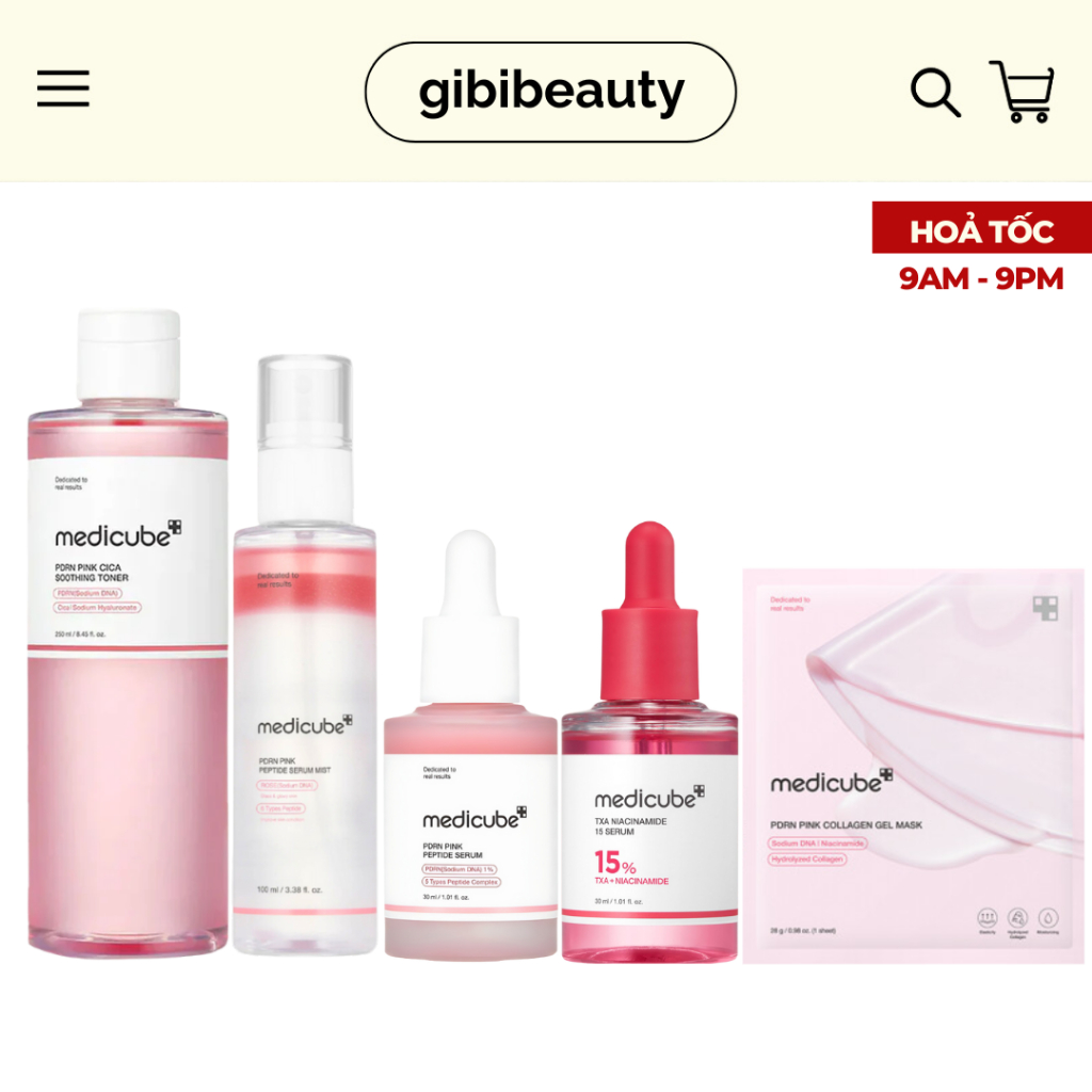 [PDRN LINE] Toner / Serum / Mặt nạ / Xịt khoáng MEDICUBE PDRN | Shopee Việt Nam