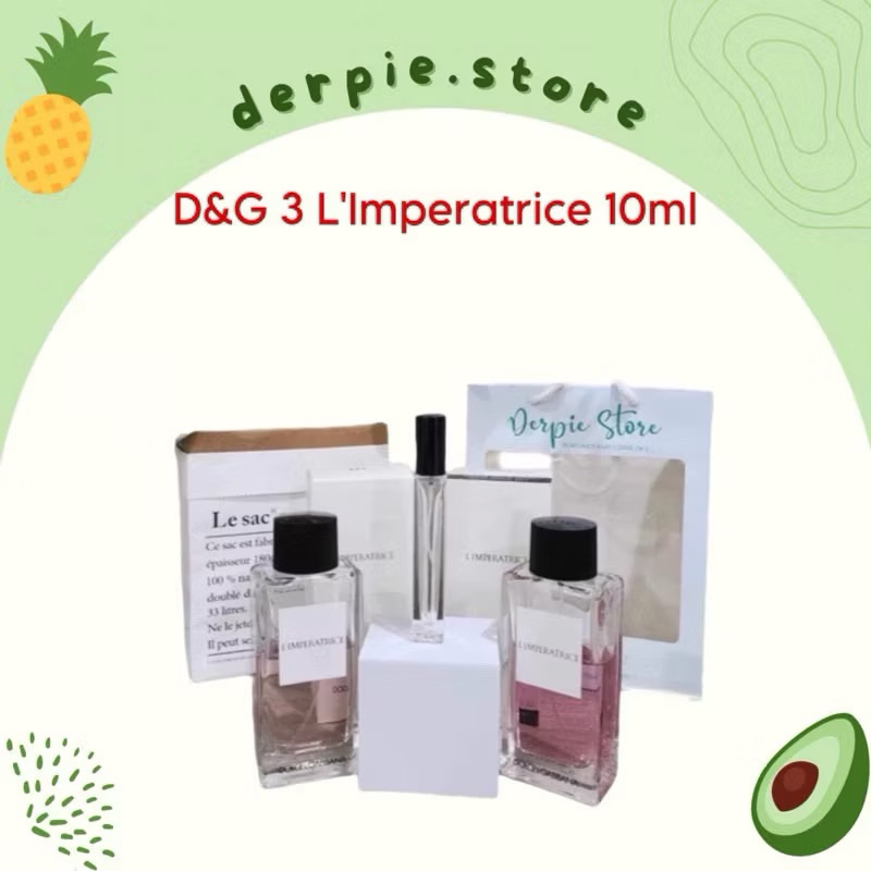 [ derpie - 10ml ] Nước hoa nữ 𝐃𝐆𝟑 𝐋𝐈𝐌𝐏𝐄𝐑𝐀𝐓𝐑𝐈𝐂𝐄 EDT mùi ổi chín | Shopee ...
