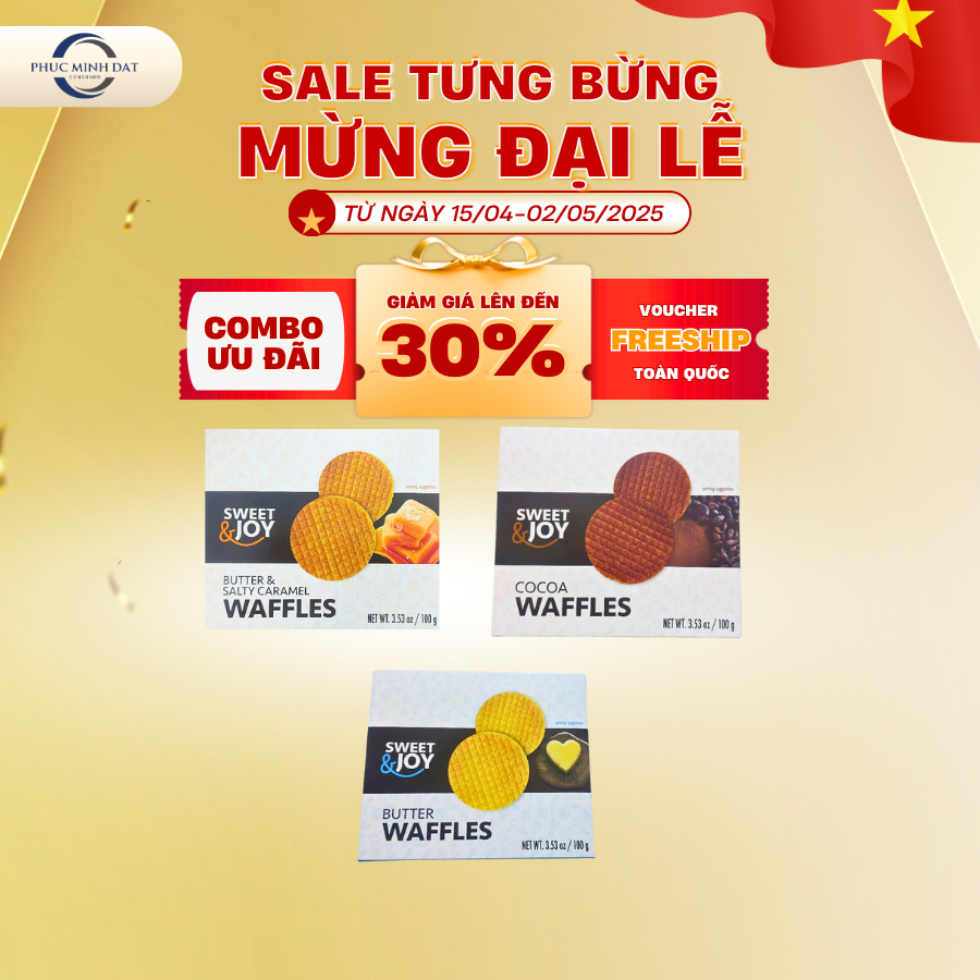 Bánh Quế Ăn Vặt Vị Bơ, Bơ & Caramel Mặn Sweet &Joy Ba Lan | Shopee Việt Nam