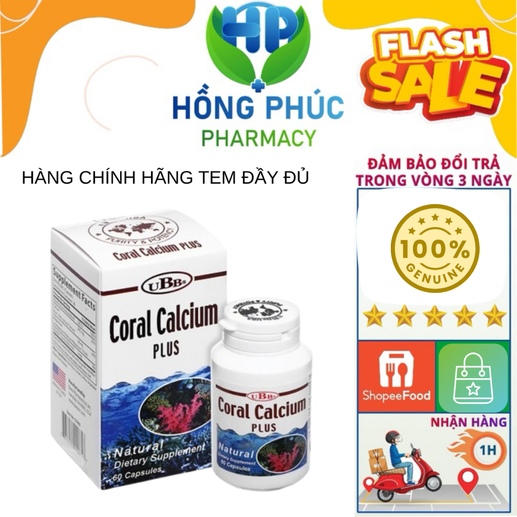 Viên uống Coral Calcium Plus chính hãng UBB, bổ sung canxi cho hệ xương ...