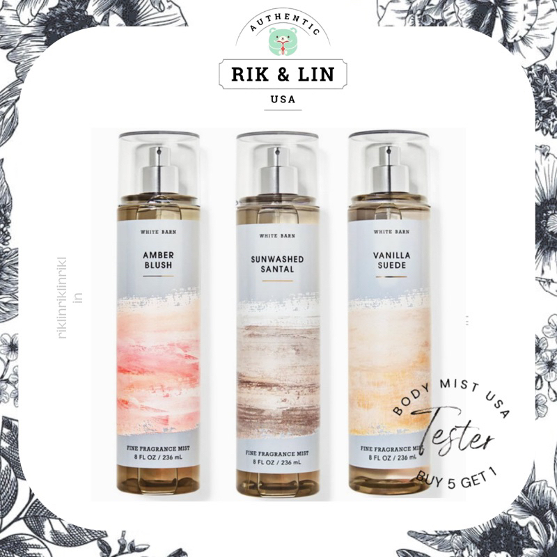VANILLA SUEDE ~SUNWASHED SANTAL | AMBER BLUSH | BARE VANILLA SHIMMER - Xịt Thơm Body Mist ...