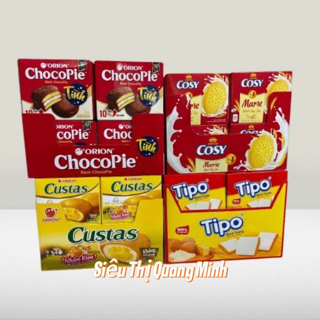 Lốc Bánh Lễ Quy Sữa Cosy / Chocopie / Cutas / Tipo / Atela (Các Loại ...