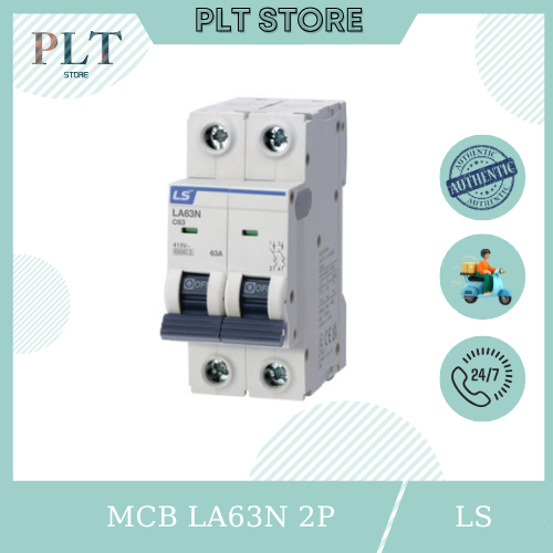 Cầu Dao Tự Động (Aptomat), CB Tép, MCB LA63N 2P 6A -> 63A Dòng Cắt 6kA LS | Shopee Việt Nam