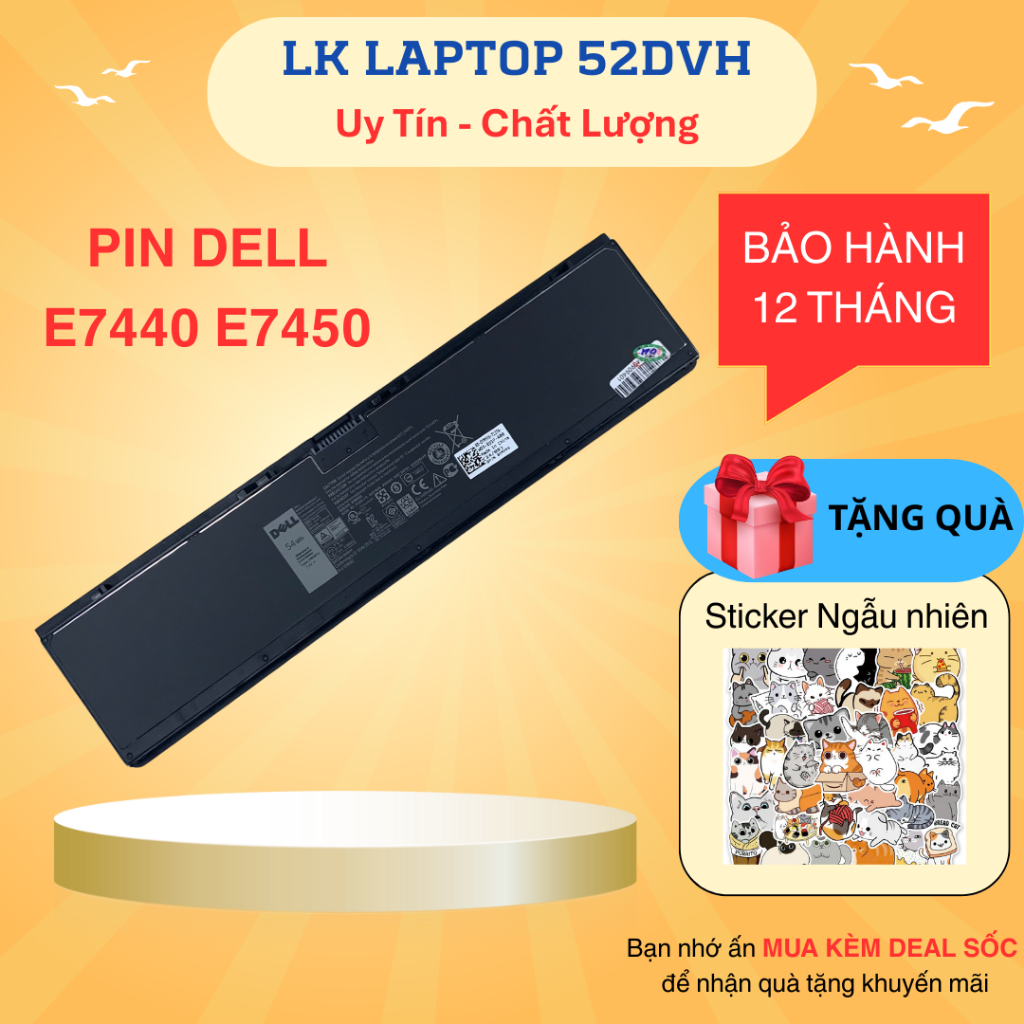 Pin Laptop Dell Latitude E7440 E7450 7440 7450 BATTERY 5K1GW G95J5 ...