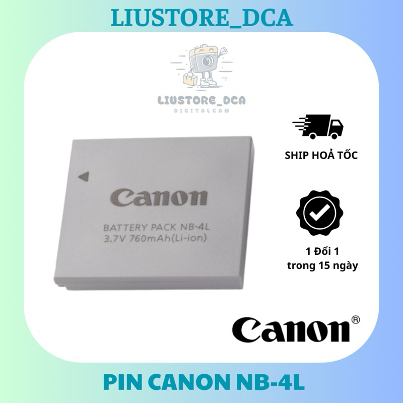 Pin Máy Ảnh Canon NB-4L/ NB-5L/ NB-6L/ NB-7L/ NB-8L/ NB-9L/ NB-10L/ NB-11L/ NB-13LCho Máy Ảnh ...