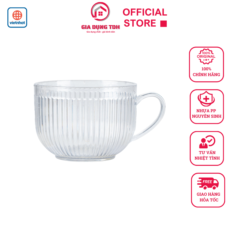 Ly Cốc Nhựa Bầu Tăm 250ML 400ML Chịu Nhiệt Tốt VIỆT NHẬT 6390/6391 ...