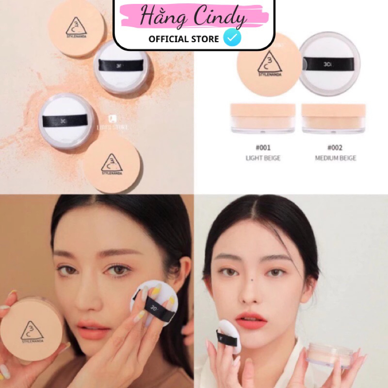 Phấn Phủ Dạng Bột 3CE Natural Finish Loose Powder CHÍNH HÃNG | Shopee ...