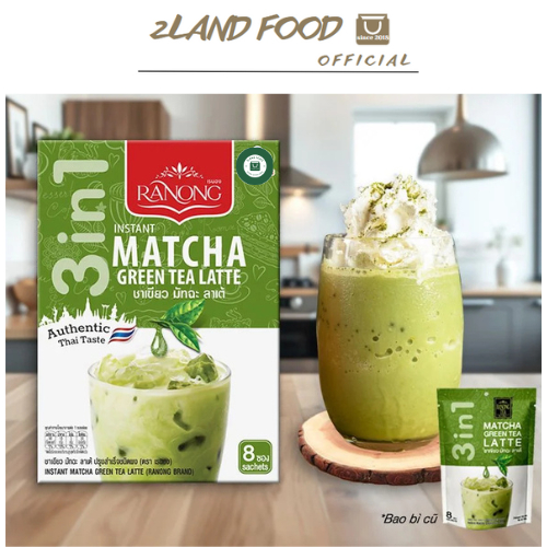 Trà Sữa Thái Ranong Matcha Green Tea Latte Hòa Tan - Hộp 160g (8 gói x 20g) | Shopee Việt Nam