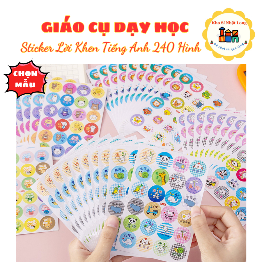 [Chọn Mẫu] Sticker Lời Khen Tiếng Anh 240 Hình Nhiều Mẫu Dễ Thương ...