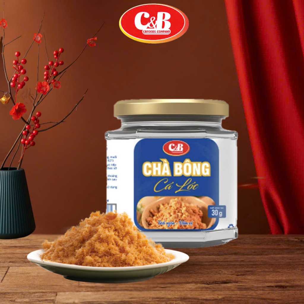 CHÀ BÔNG - RUỐC CÁ LÓC C&B HŨ 30G | Shopee Việt Nam