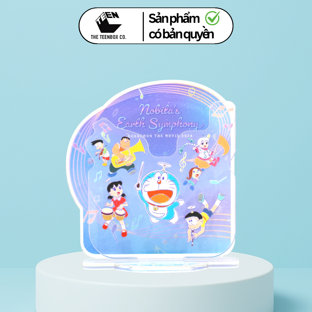 Mô hình mica Doraemon phim 2024 màu Tím, Standee nhân vật Doraemon, Sản ...