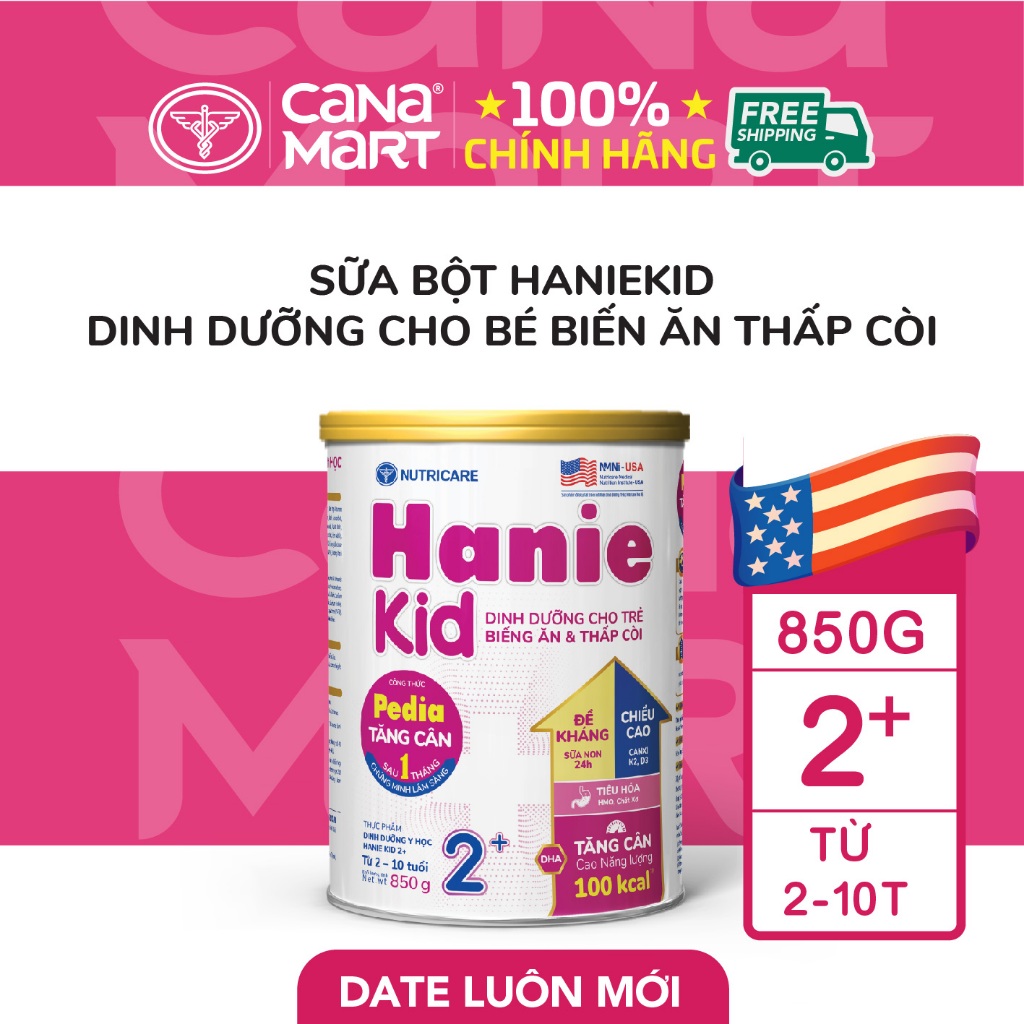 Sữa Bột HANIE KID Nutricare Cho Bé Suy Dinh Dưỡng Biếng Ăn Thấp Còi Sữa ...
