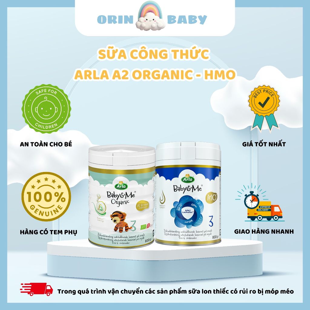 [ORIN] Sữa Công Thức Arla HMO - A2 Organic Nhập Khẩu Hộp 600g Bổ Sung Dinh Dưỡng, Phát Triển ...