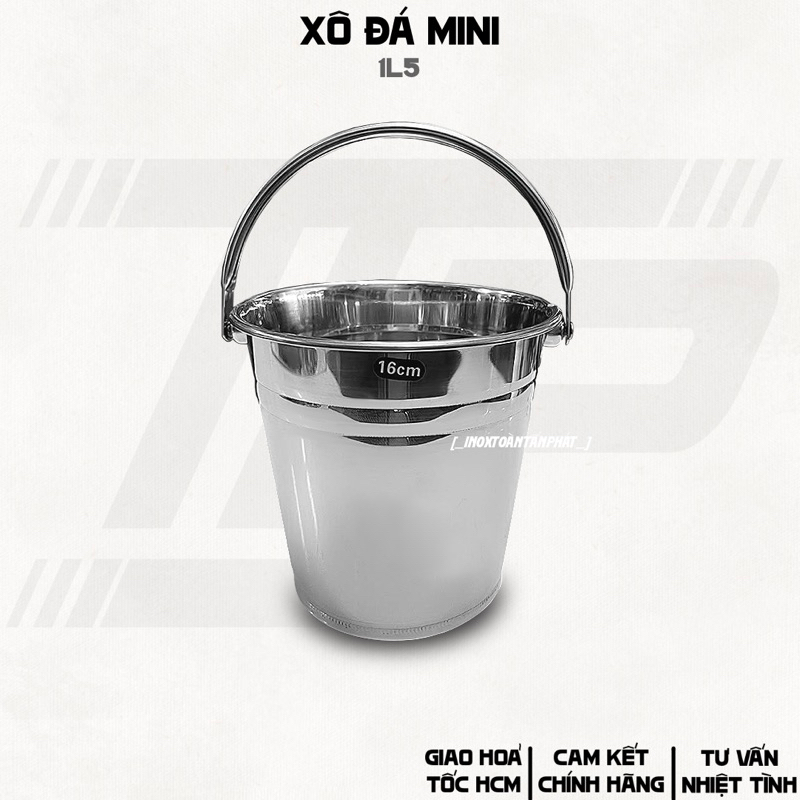 Xô Đá Mini (16cm) - Xô Trà Sữa Xô Topping 1L5 | Shopee Việt Nam