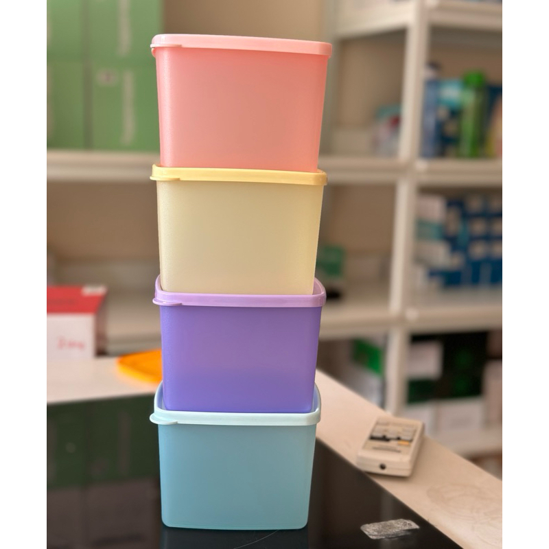 Bộ hộp bảo quản thực phẩm Tupperware Medium Square Round 800ml (4 hộp ...