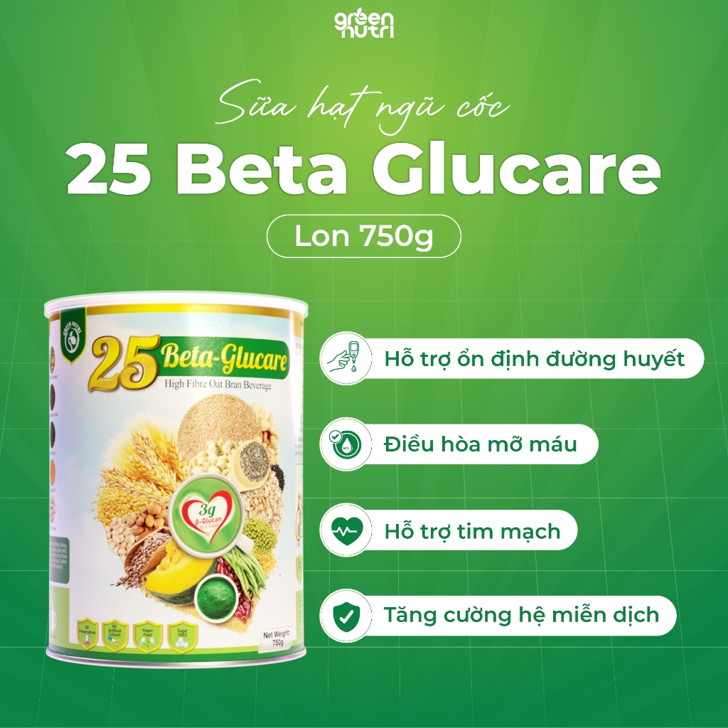 [NHẬP KHẨU 100%] 25 Beta Glucare Sữa Hạt Ngũ Cốc cho Người Tiểu Đường ...